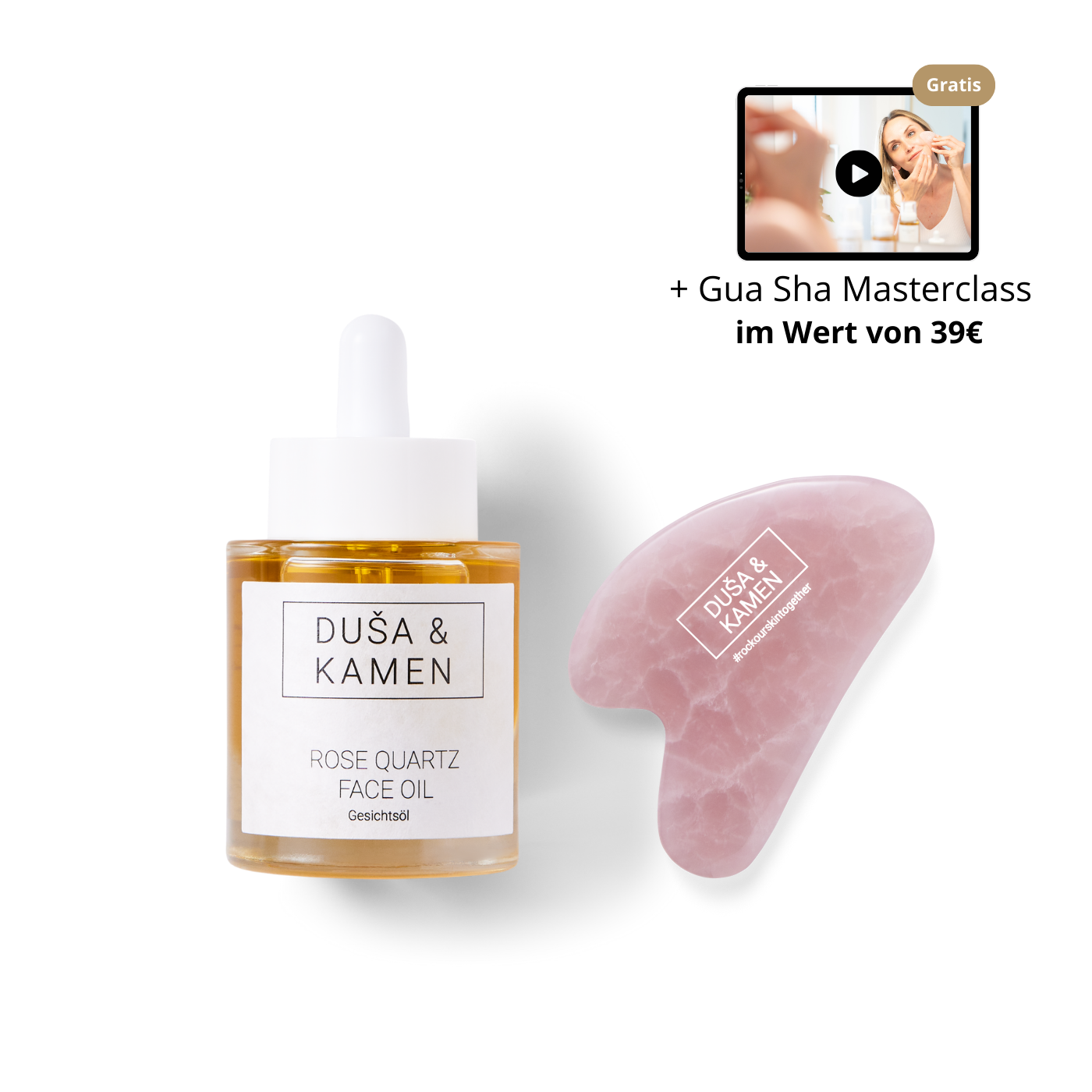 Gua Sha Easy Glow Set – DUŠA & KAMEN